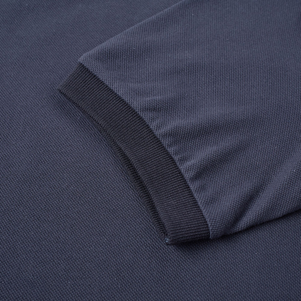 Fred Perry Laurel Half Zip Pique Polo Dark Airforce | END.