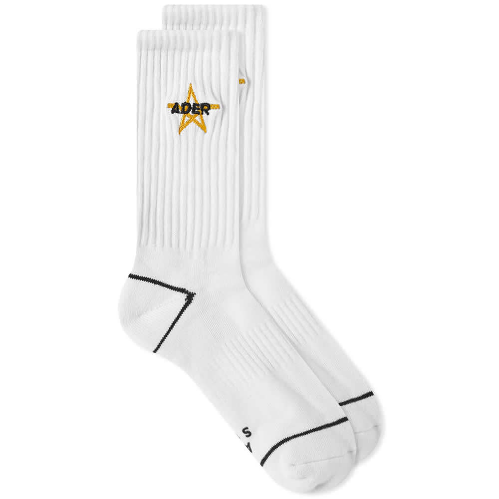 ADER error Embroidered Star Sock White | END.
