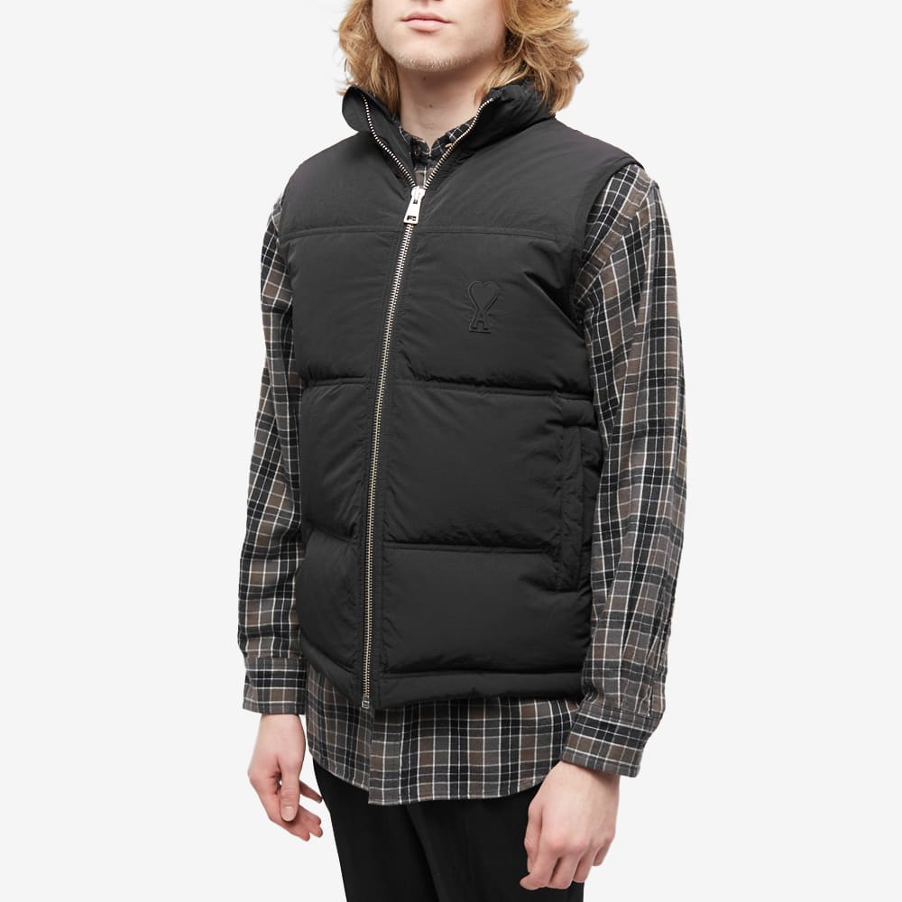 AMI Heart Logo Down Gillet Black | END. (Global)