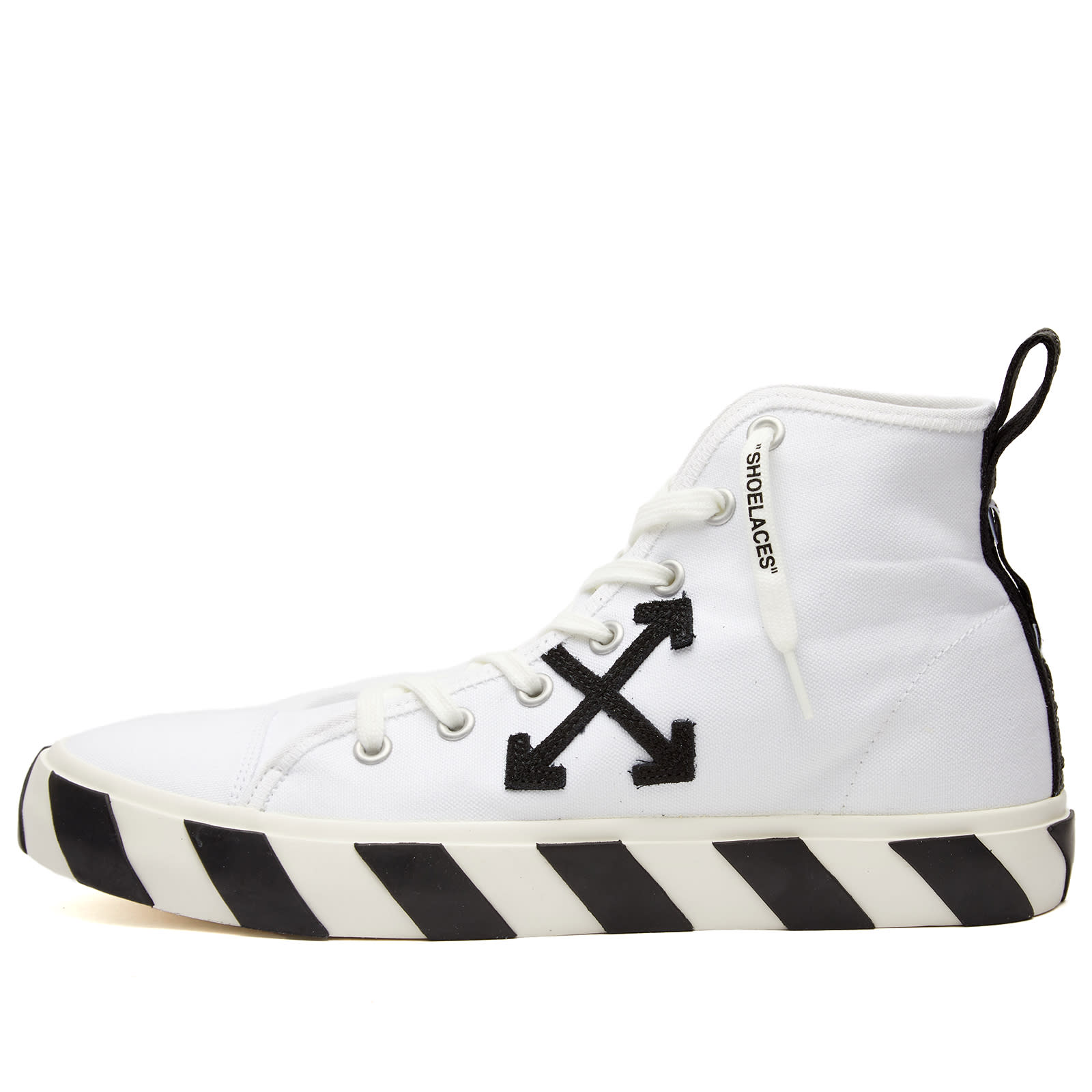 Off-White Mid Top Vulcanised Sneaker White | END. (AR)
