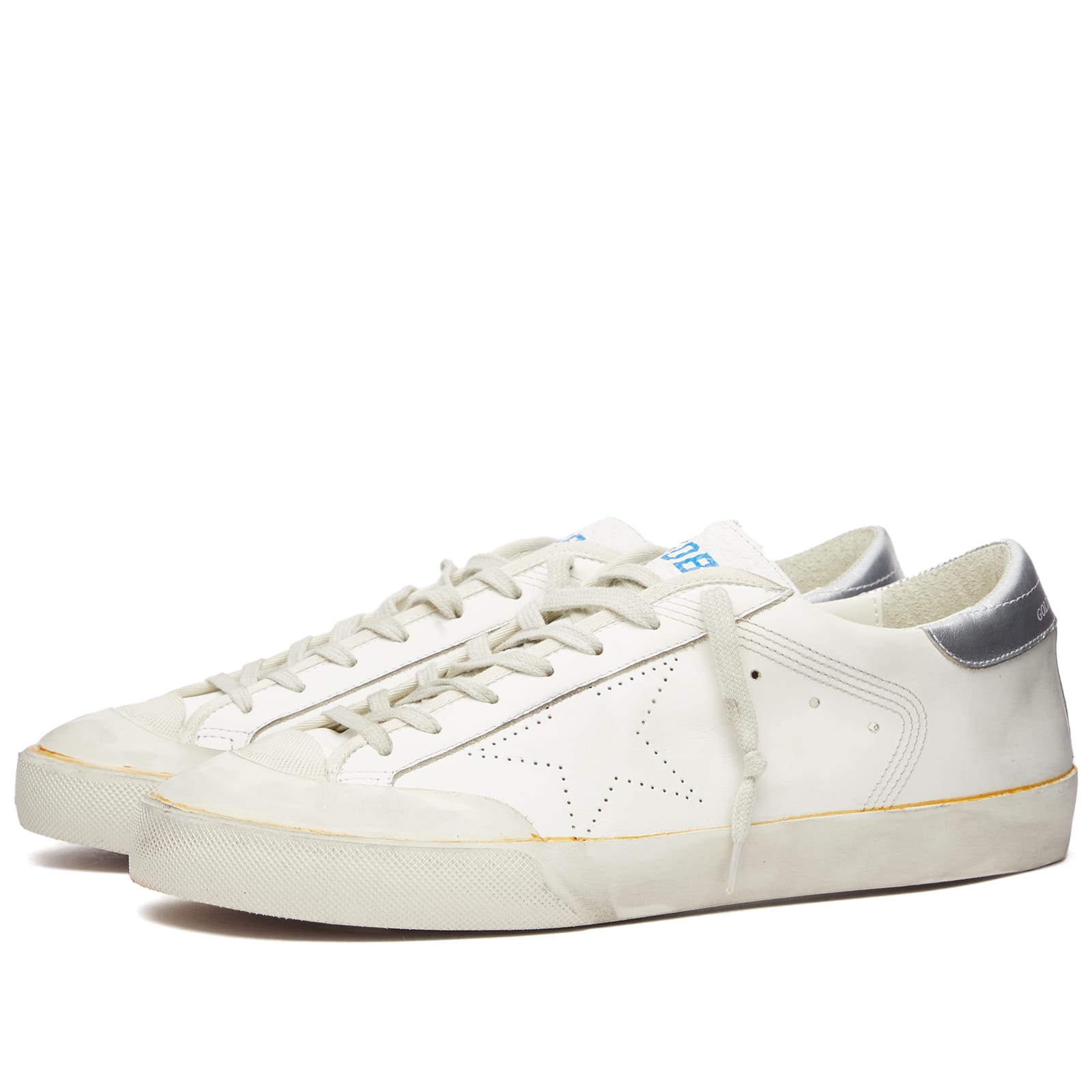 Golden Goose Super Star Leather Sneaker White, Ivory & Silver | END.