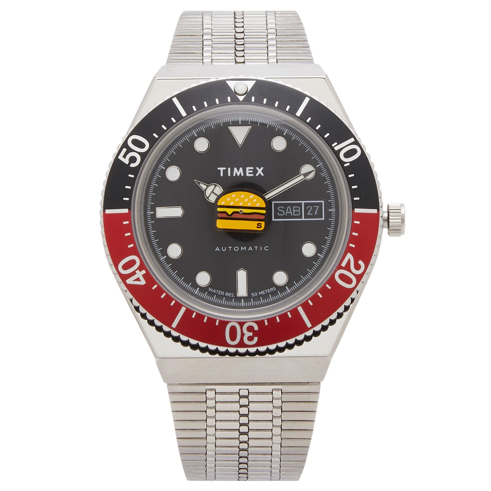 Timex x seconde/seconde/ M79 Automatic Watch Silver & Black | END. (AU)
