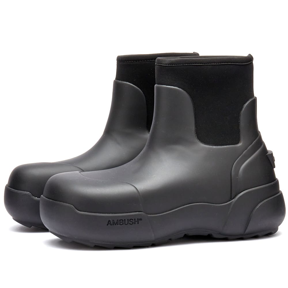 Ambush Rubber Pull On Boot Black | END.