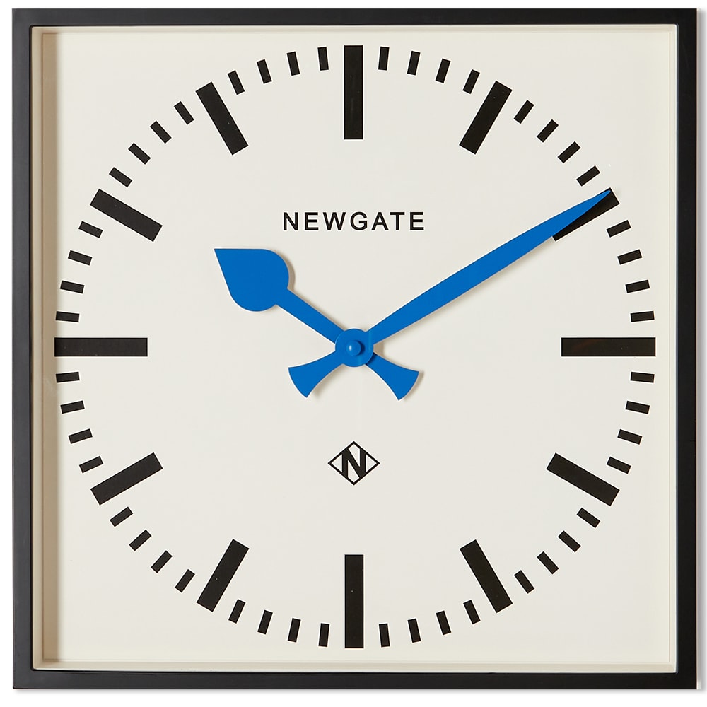 Newgate Clocks Number Five Railway Wall Clock Blue | END. (GB)