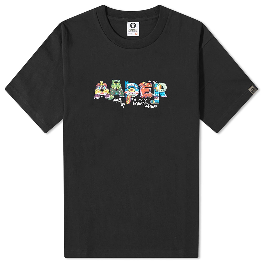 AAPE x Jumping Lomo AAPER T-Shirt Black | END. (US)