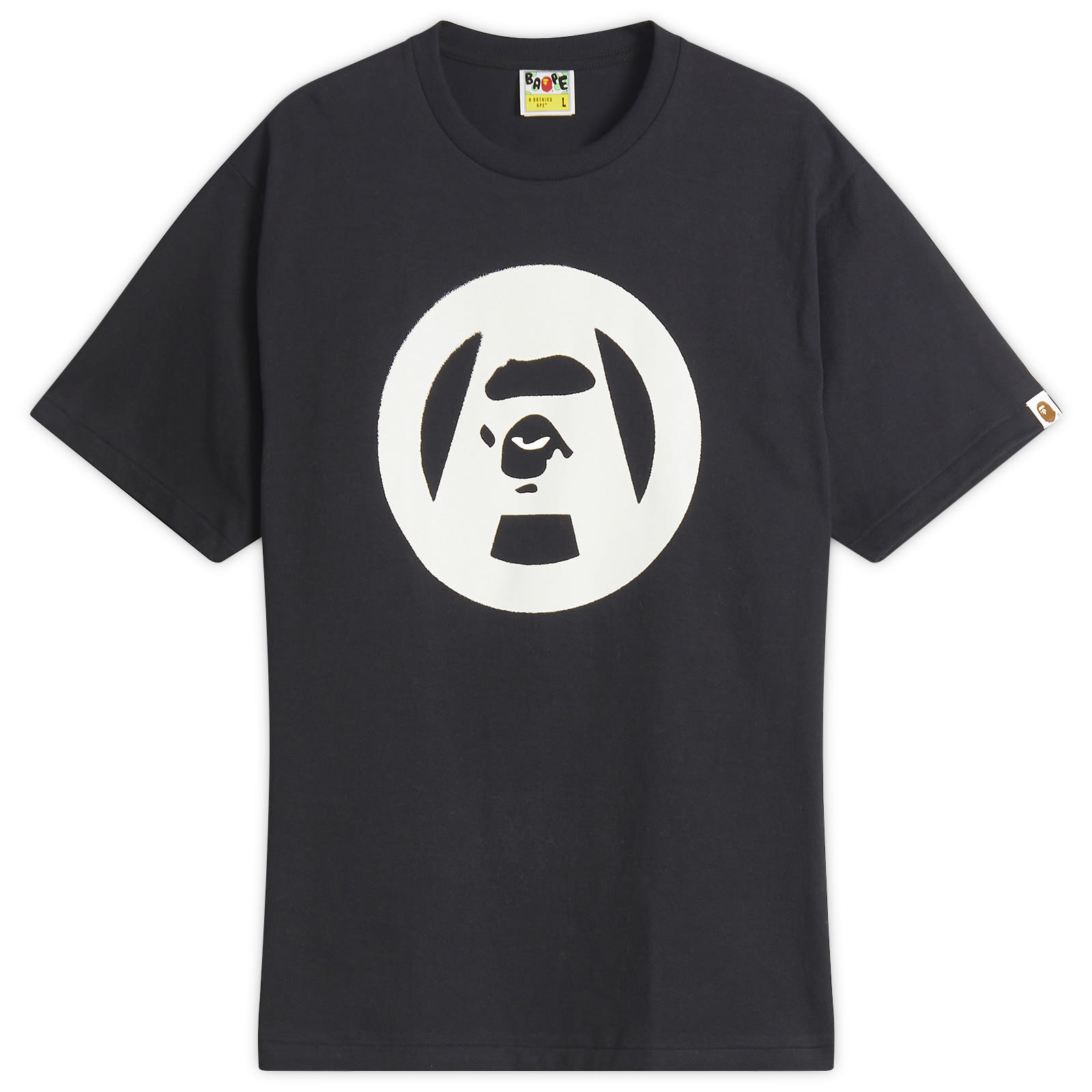 A Bathing Ape Stencil Circle Ape Face Tee Black | END. (GB)