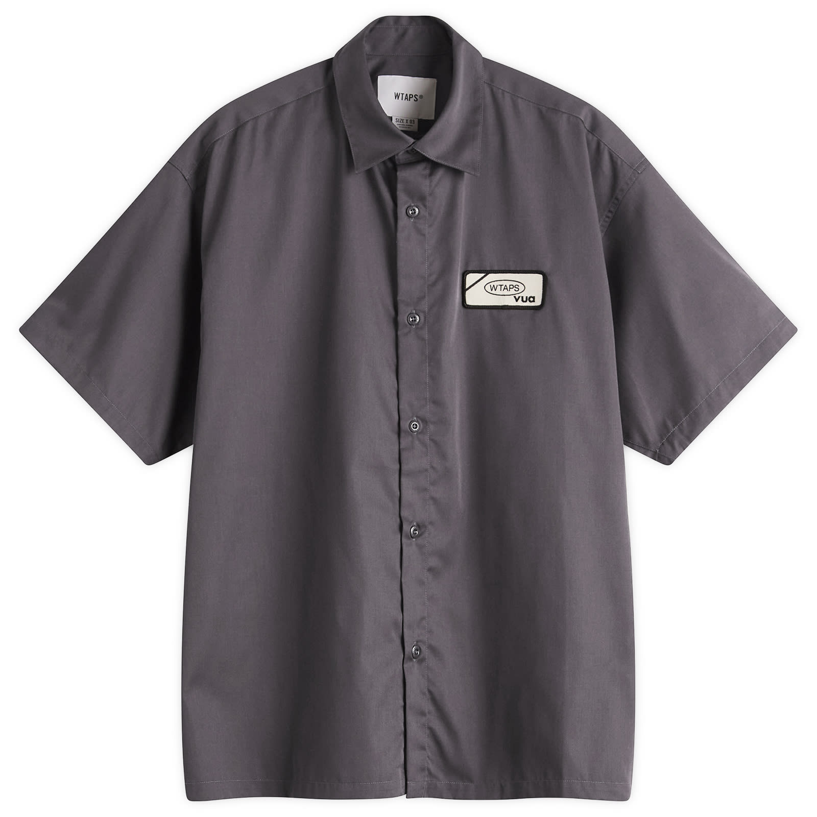 WTAPS Logo Work Shirt Charcoal | END. (US)