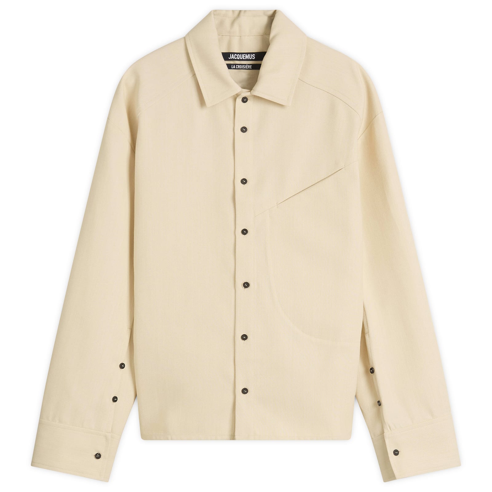 Jacquemus Boxy Long Sleeve Shirt Light Beige | END. (GB)