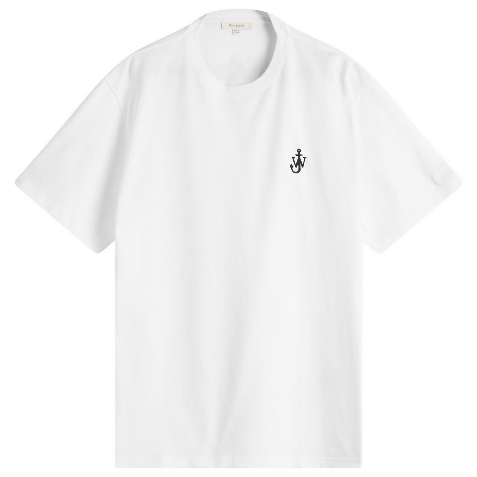 JW Anderson Jersey Anchor Embroidery T-Shirt White | END. (US)