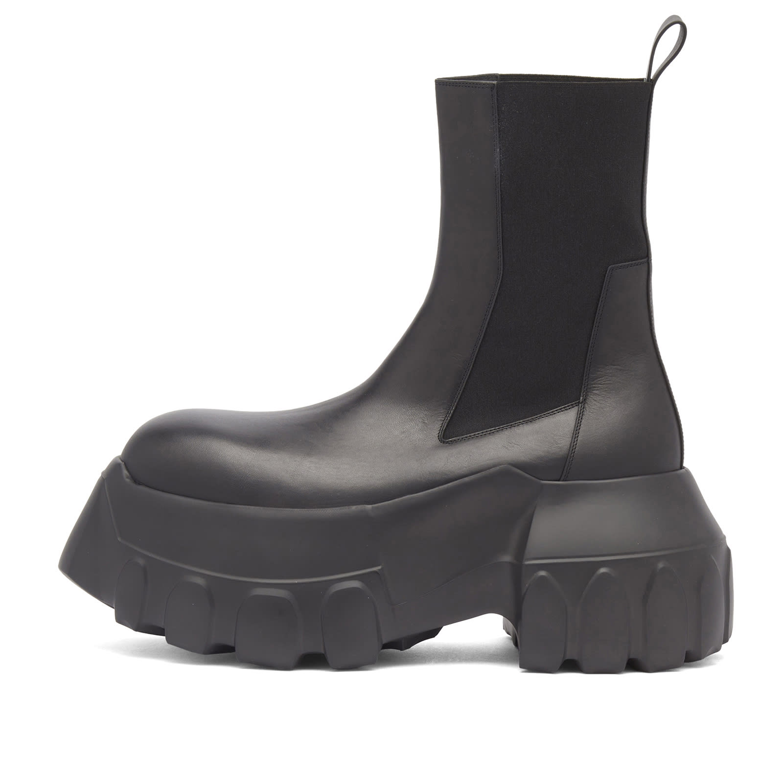 Rick Owens Leather Mega Tractor Boot Black | END. (JP)