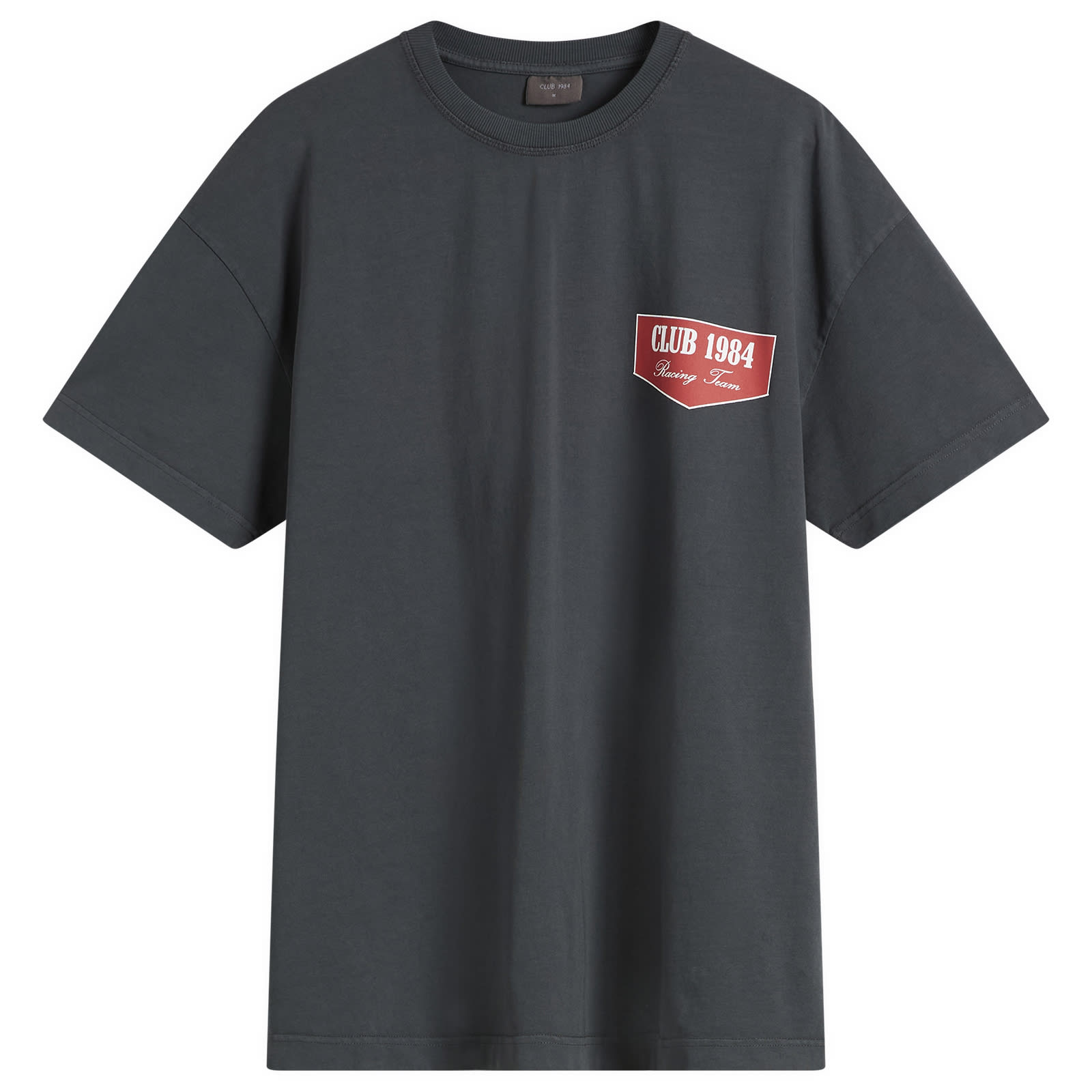 Club 1984 Men's Racing T-Shirt Washed Grey - Curated Menswear