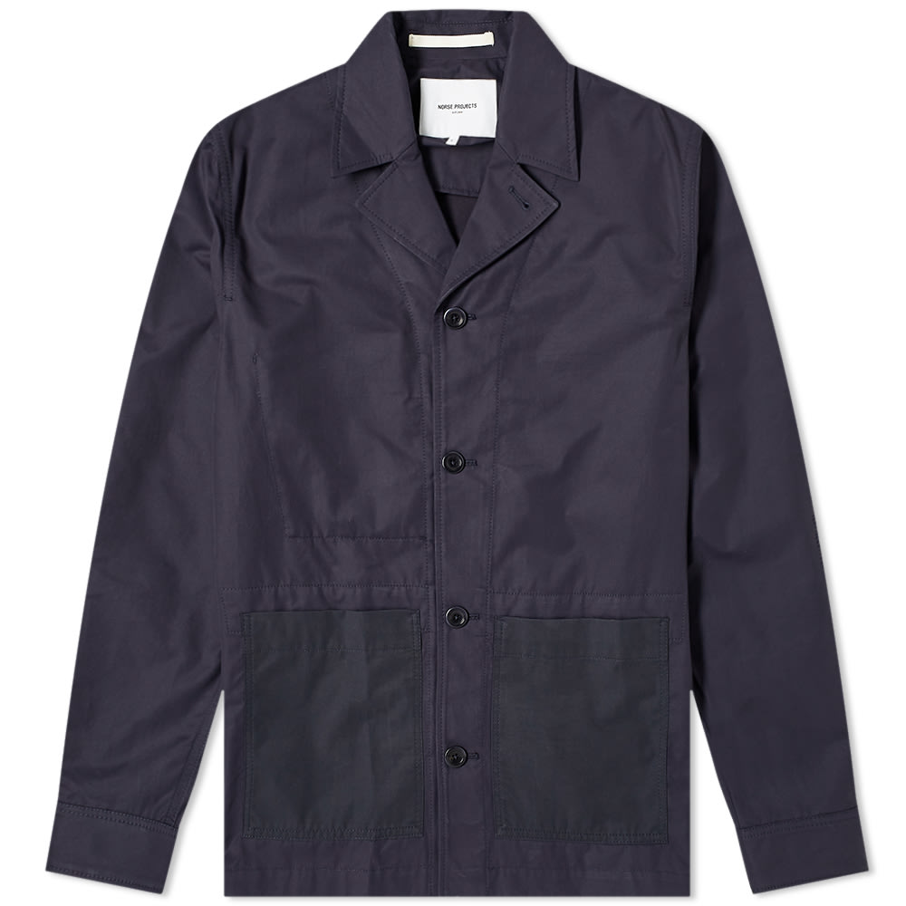 Norse Projects Mads 60/40 Cotton Nylon Jacket Dark Navy | END.