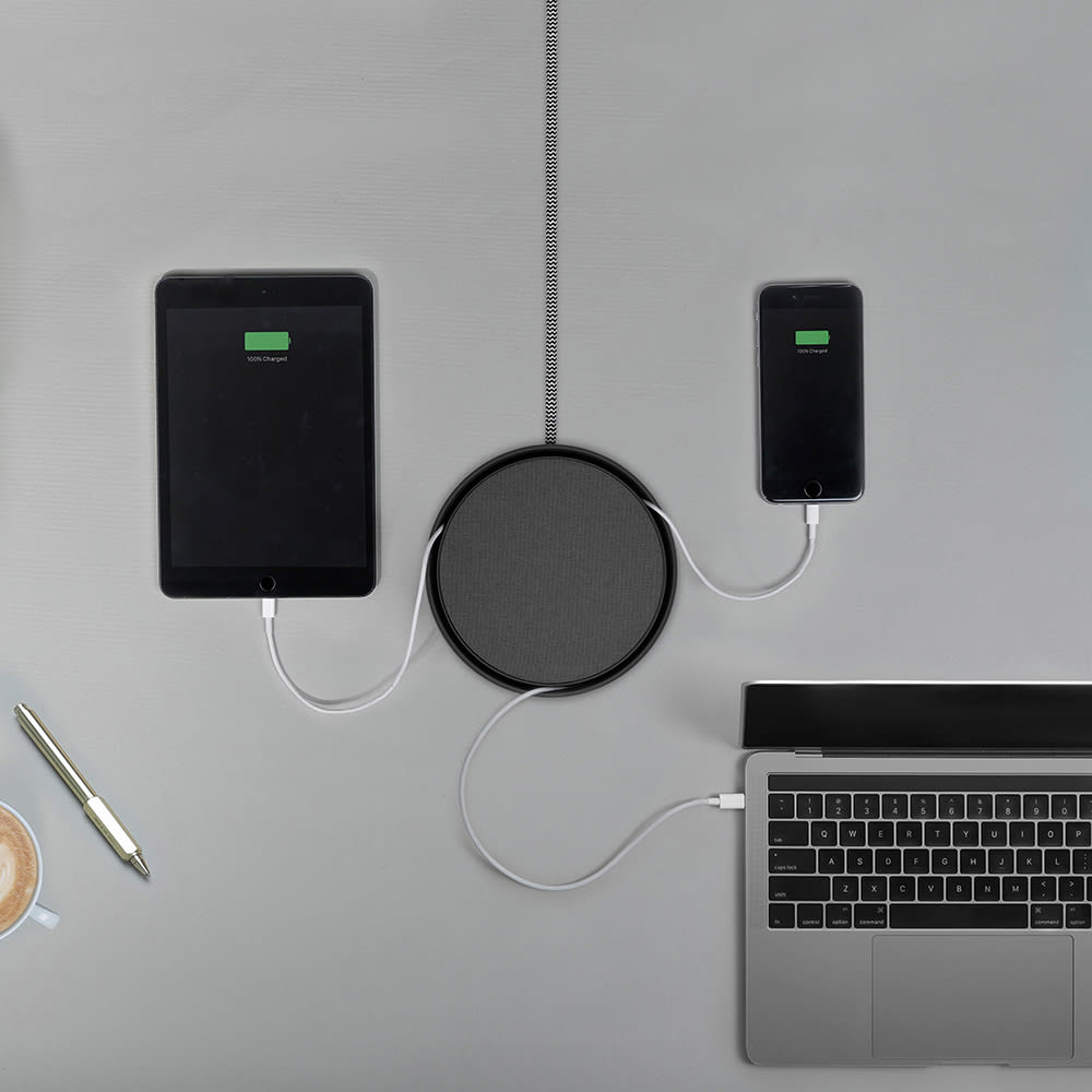 Native Union Eclipse Wooden Charging Station Black | END. (US)