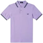 Fred Perry Reissues Original Twin Tipped Polo (Soft Lilac & Black) | END.