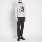 Saint Laurent Shark Patch Crew Sweat (Light Grey) | END.