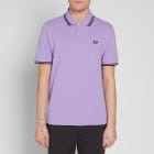 Fred Perry Reissues Original Twin Tipped Polo (Soft Lilac & Black) | END.