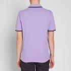 Fred Perry Reissues Original Twin Tipped Polo (Soft Lilac & Black) | END.