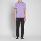 Fred Perry Reissues Original Twin Tipped Polo (Soft Lilac & Black) | END.