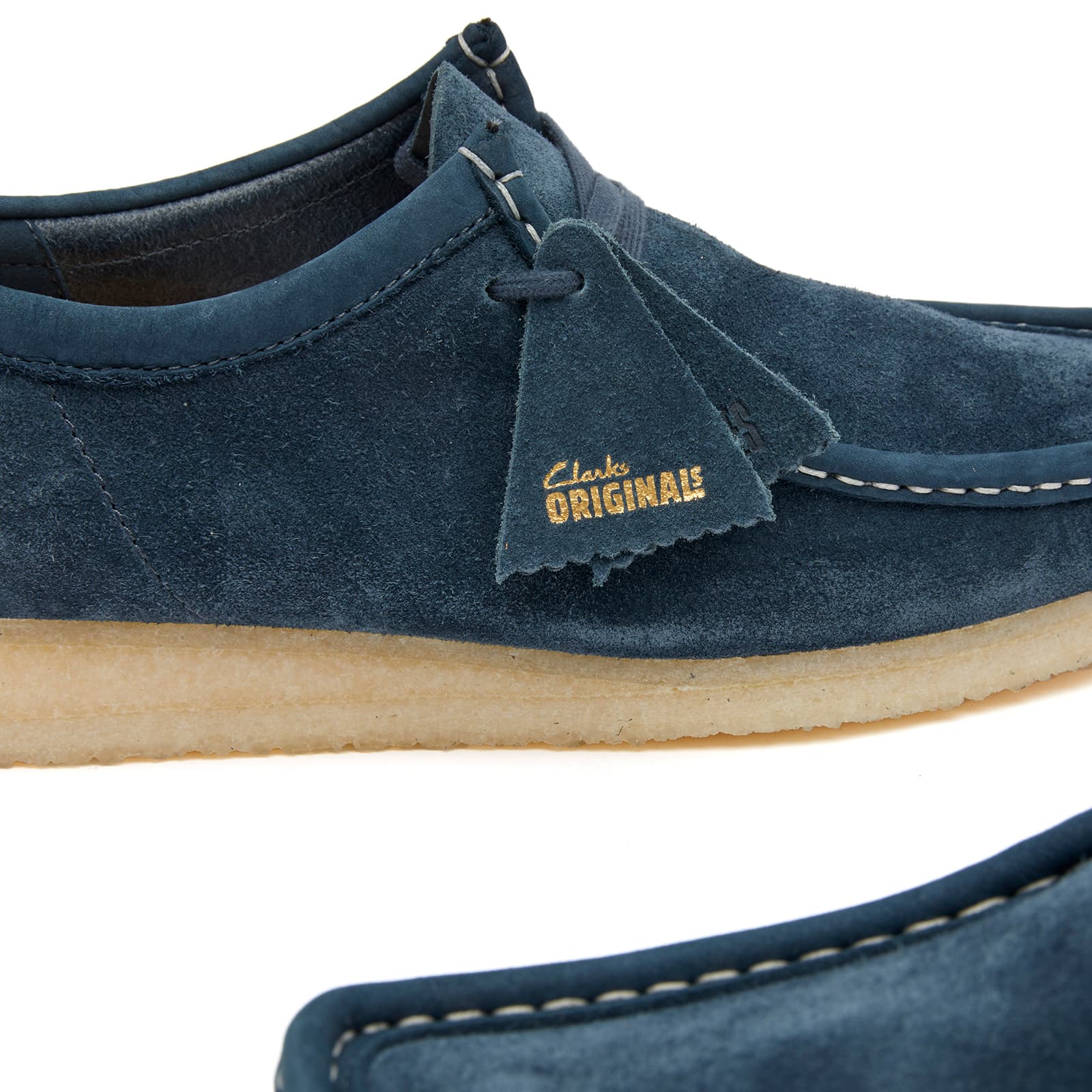 Clarks Originals Wallabee Navy & Teal Suede | END. (GB)