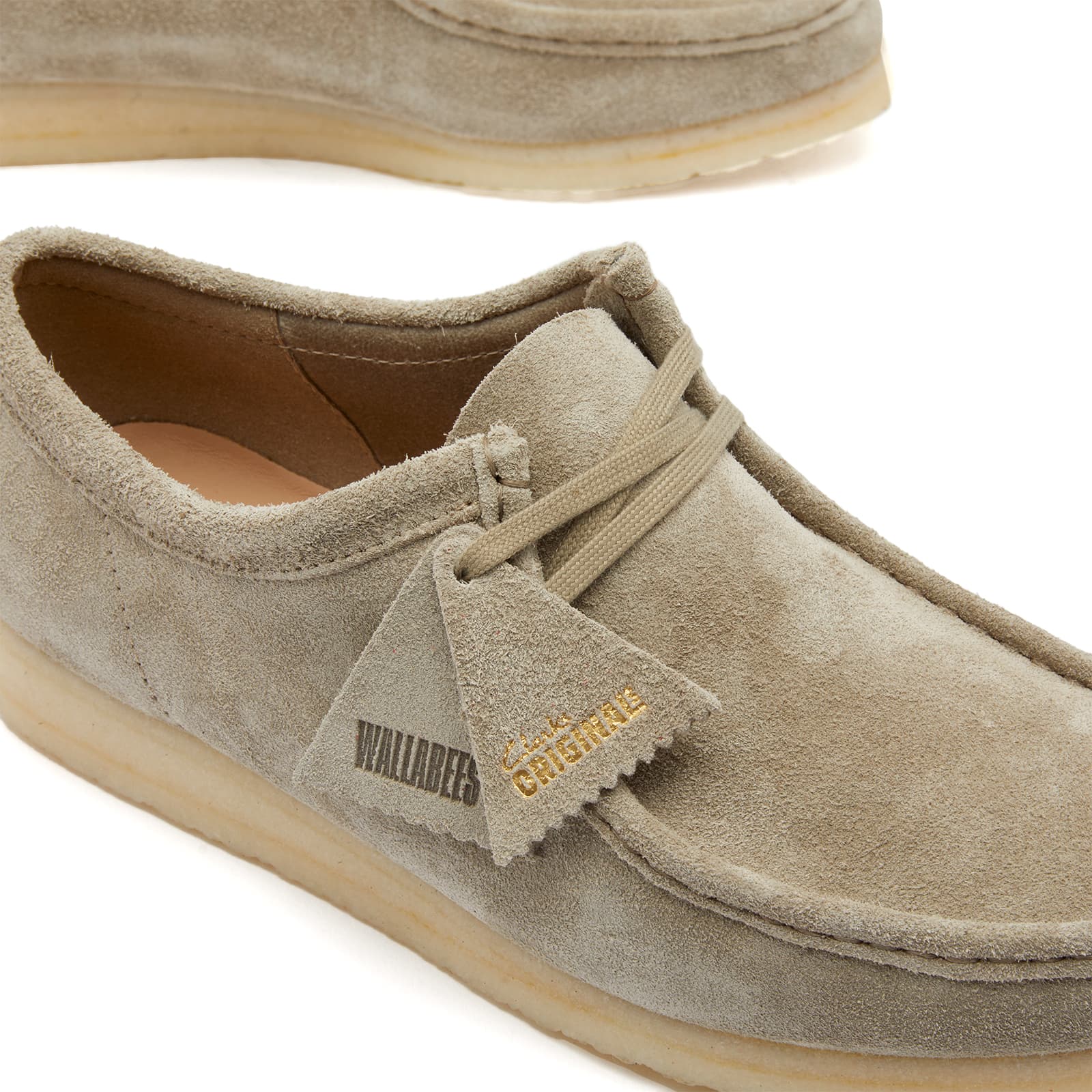 Clarks Originals Wallabee Pale Grey Suede | END.