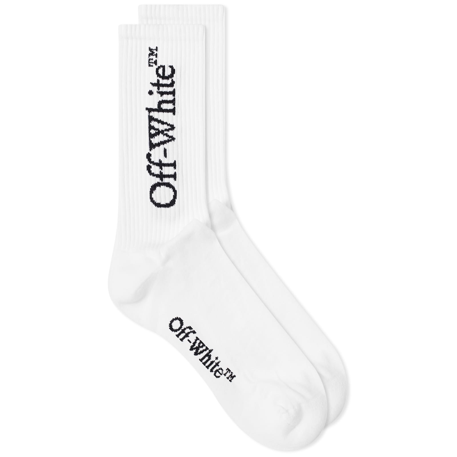 Off-White Bookish Socks White & Black | END.