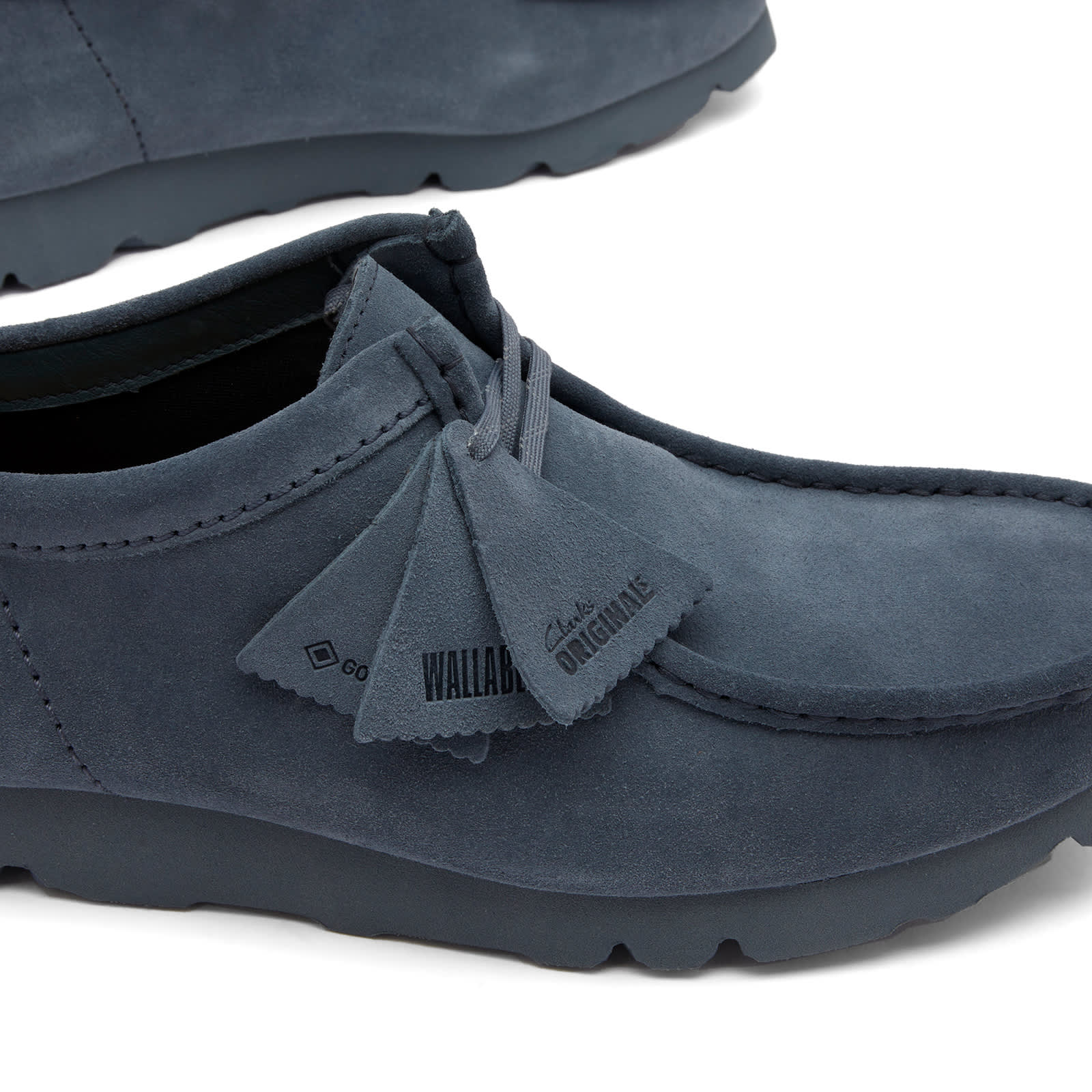 Clarks Originals Wallabee Gore-Tex Blue Grey Suede | END. (US)