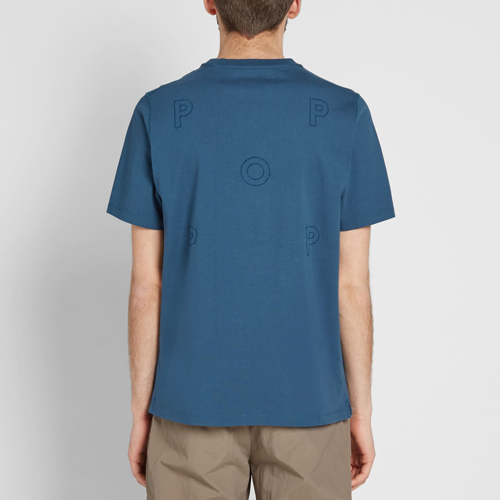 Pop Trading Company Logo Outline Tee Dark Teal | END.