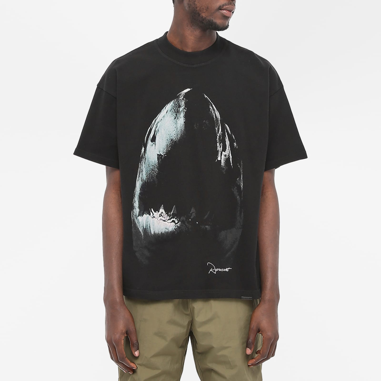Represent Shark T-Shirt Jet Black | END. (AT)
