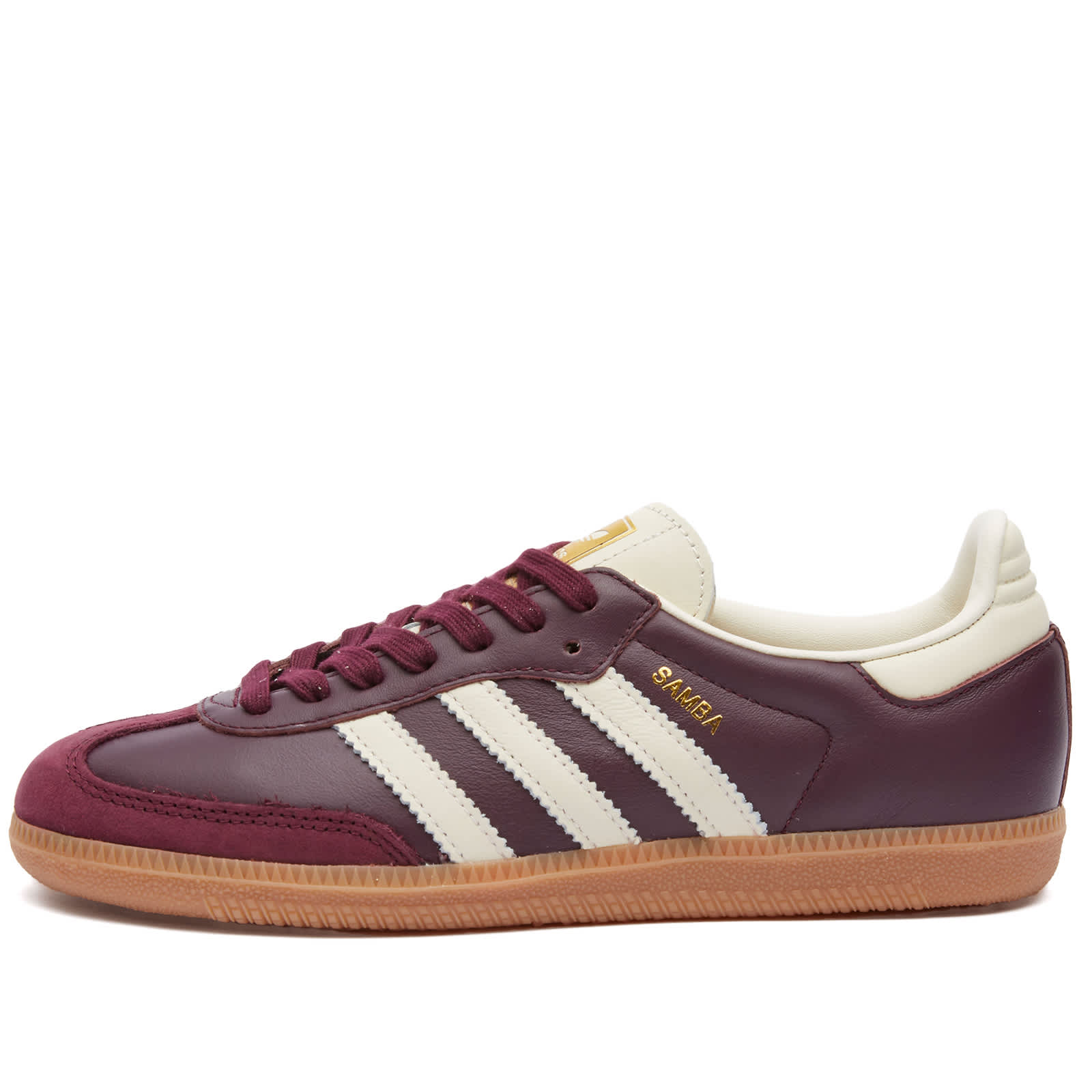 Adidas Samba OG Maroon, Cream White & Gold Met. | END. (US)