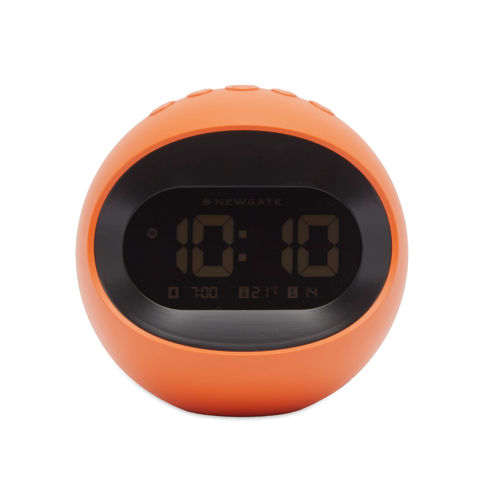 Newgate Clocks Centre of Earth LED Alarm Clock Orange | END. (SG)