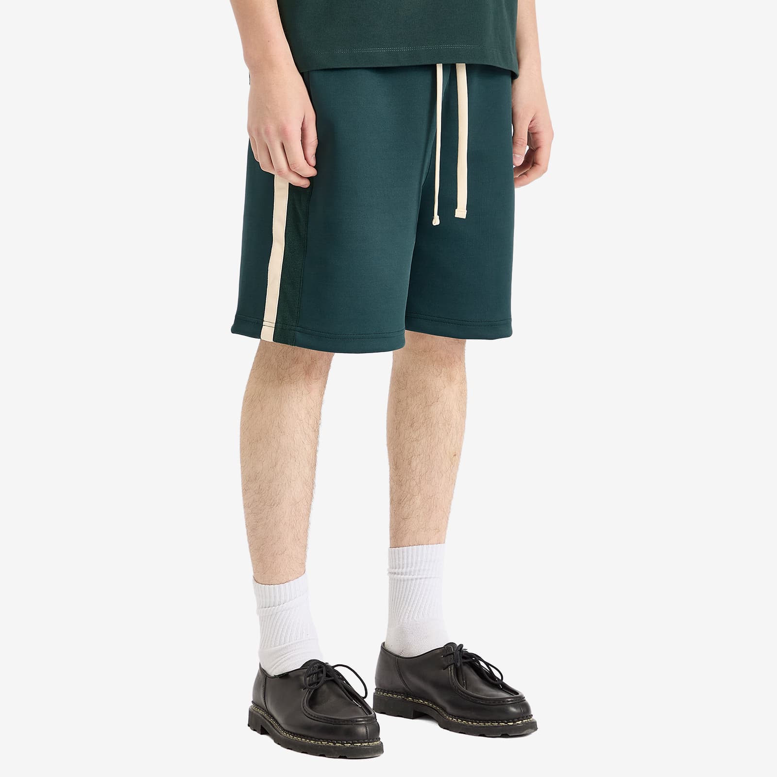 about:blank Monogram Track Short Epsom Green & Ecru | END. (US)