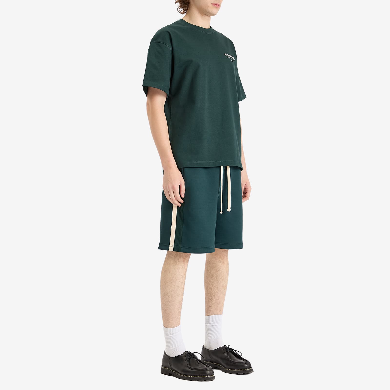 about:blank Monogram Track Short Epsom Green & Ecru | END. (US)