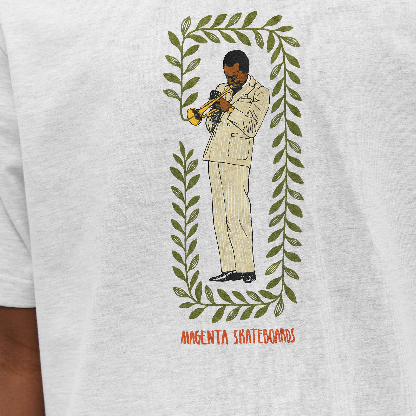 Magenta Miles Davis T-Shirt Ash | END.