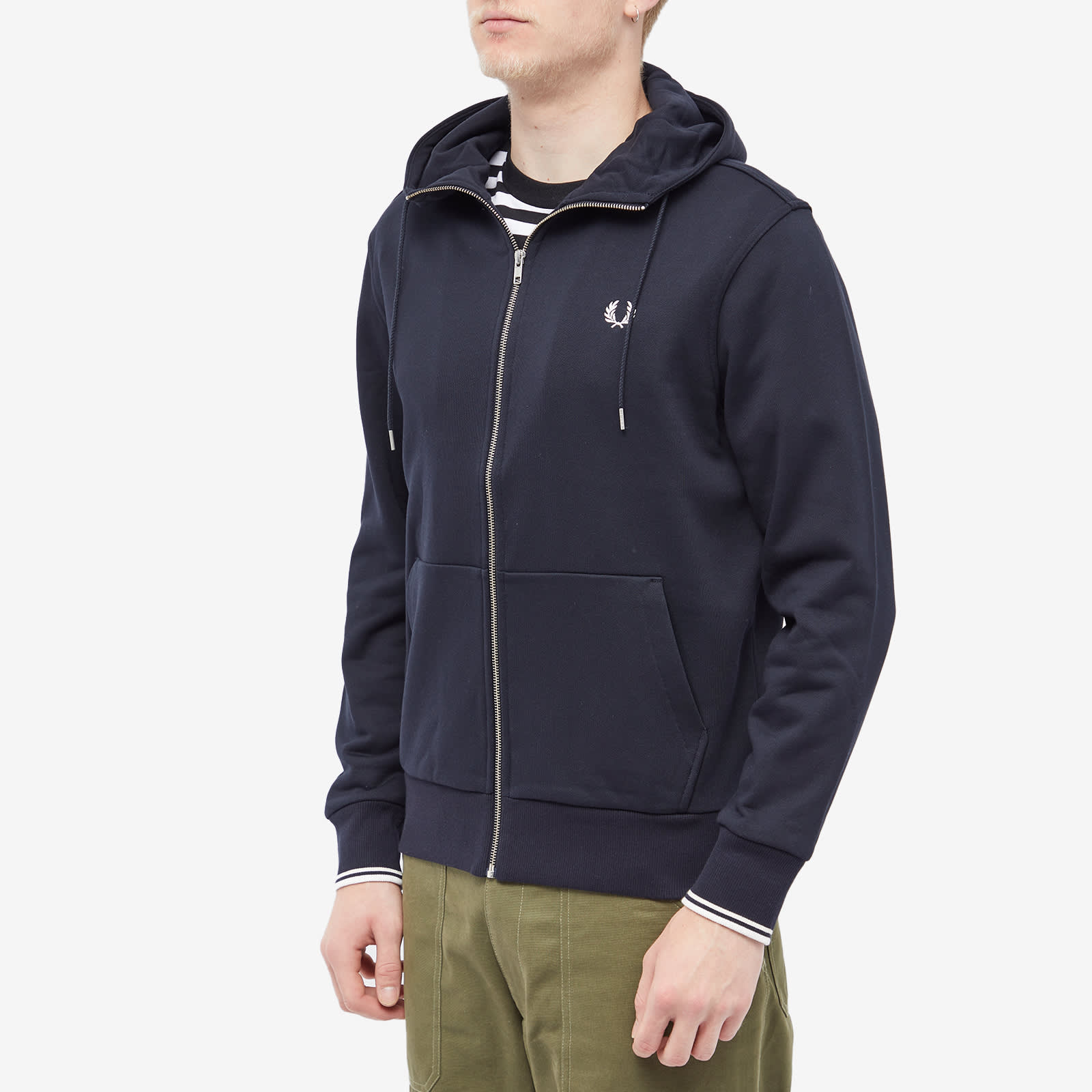 Fred Perry Zip Hoodie Navy | END. (JP)