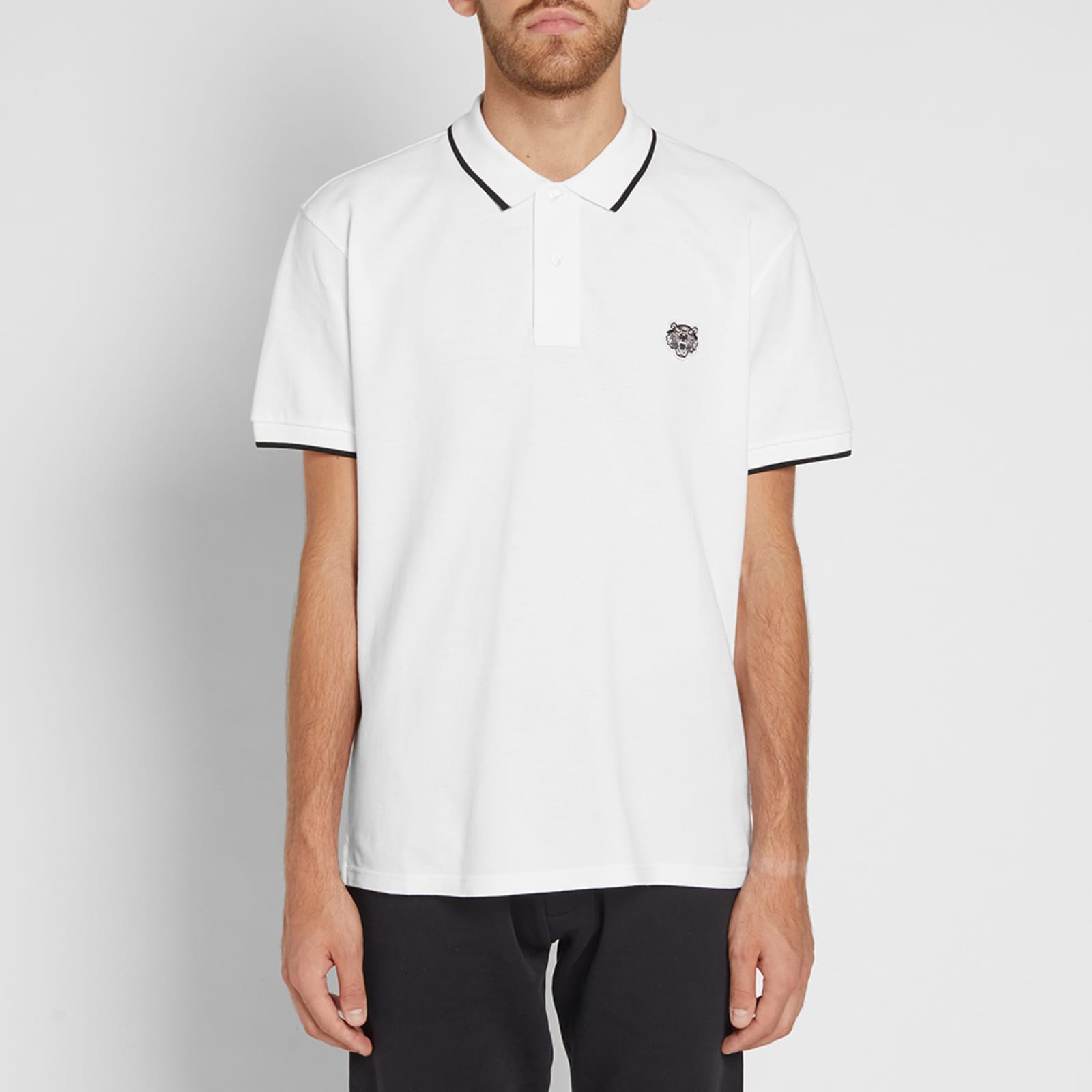 Kenzo Tiger Polo White | END.