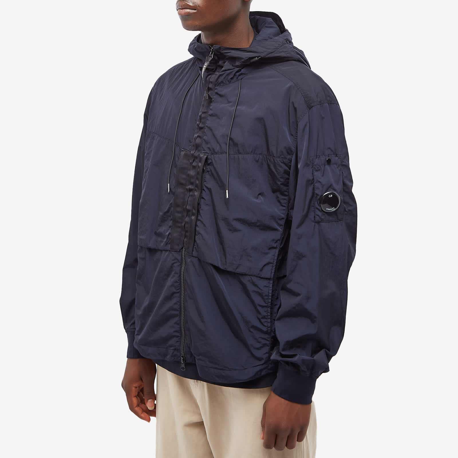 C.P. Company Chrome-R Hooded Overshirt Total Eclipse | END. (GB)
