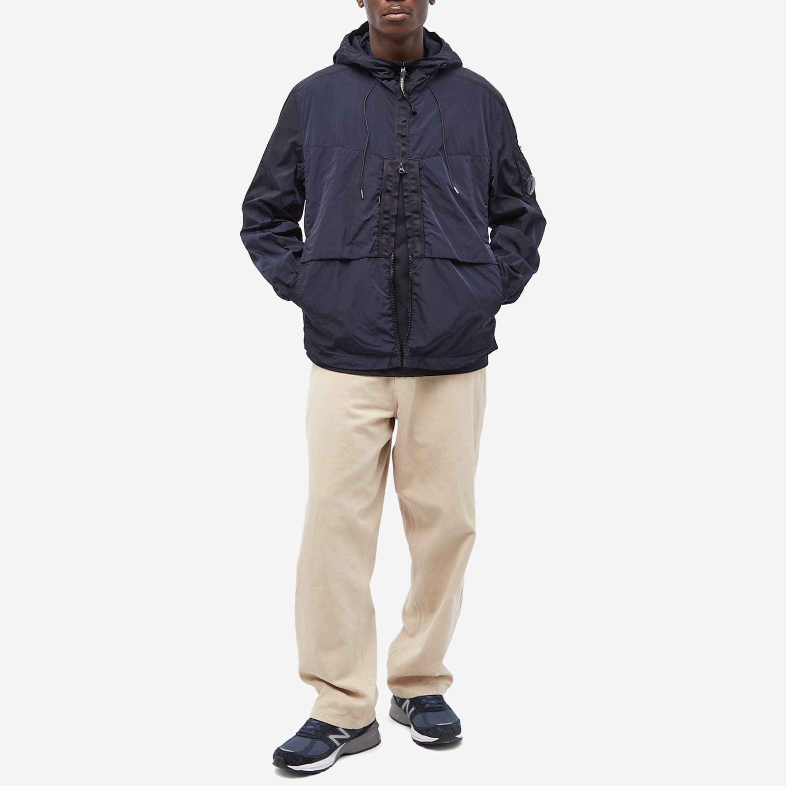 C.P. Company Chrome-R Hooded Overshirt Total Eclipse | END. (GB)