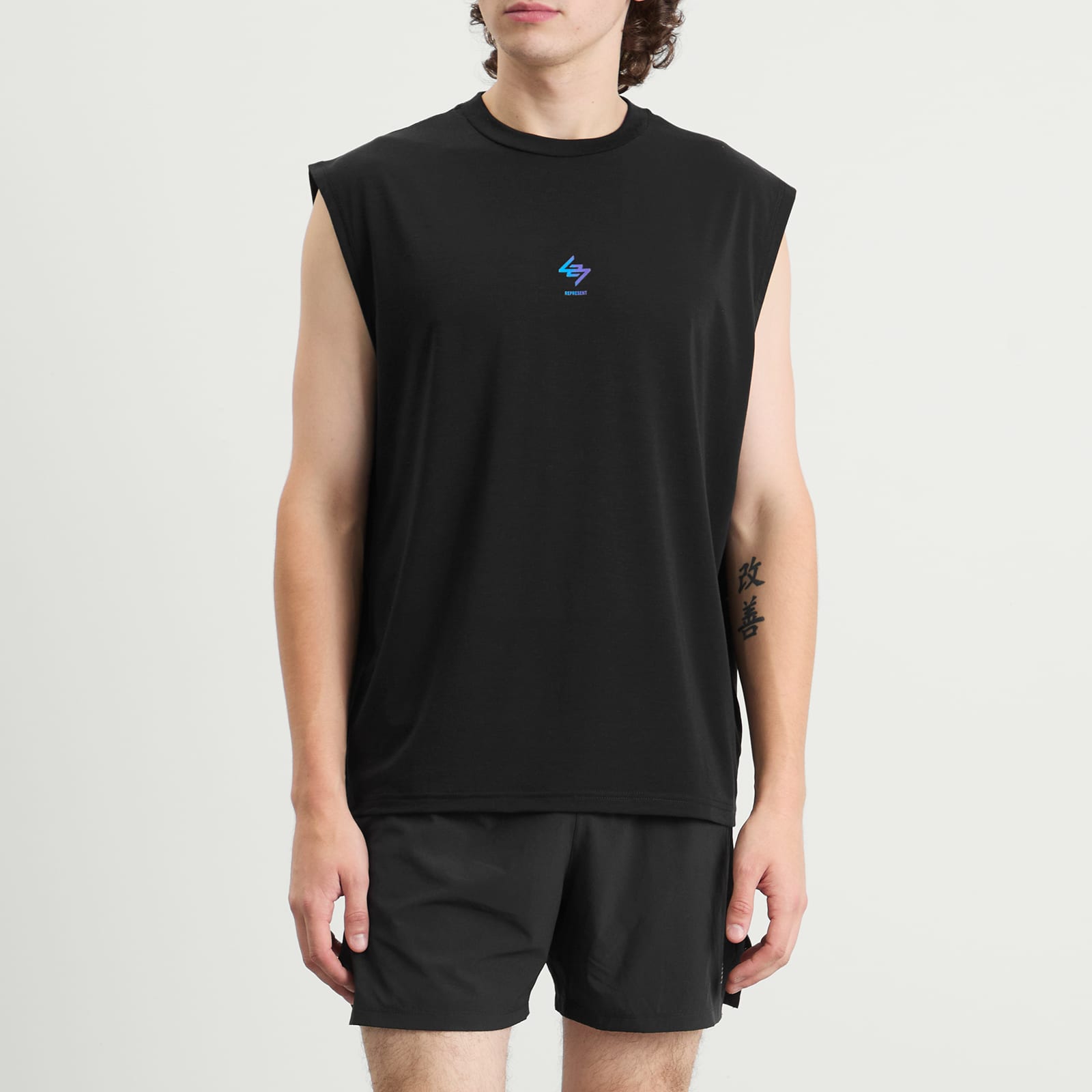 Represent 247 Oversized Tank Black & Purple Fade | END. (CA)