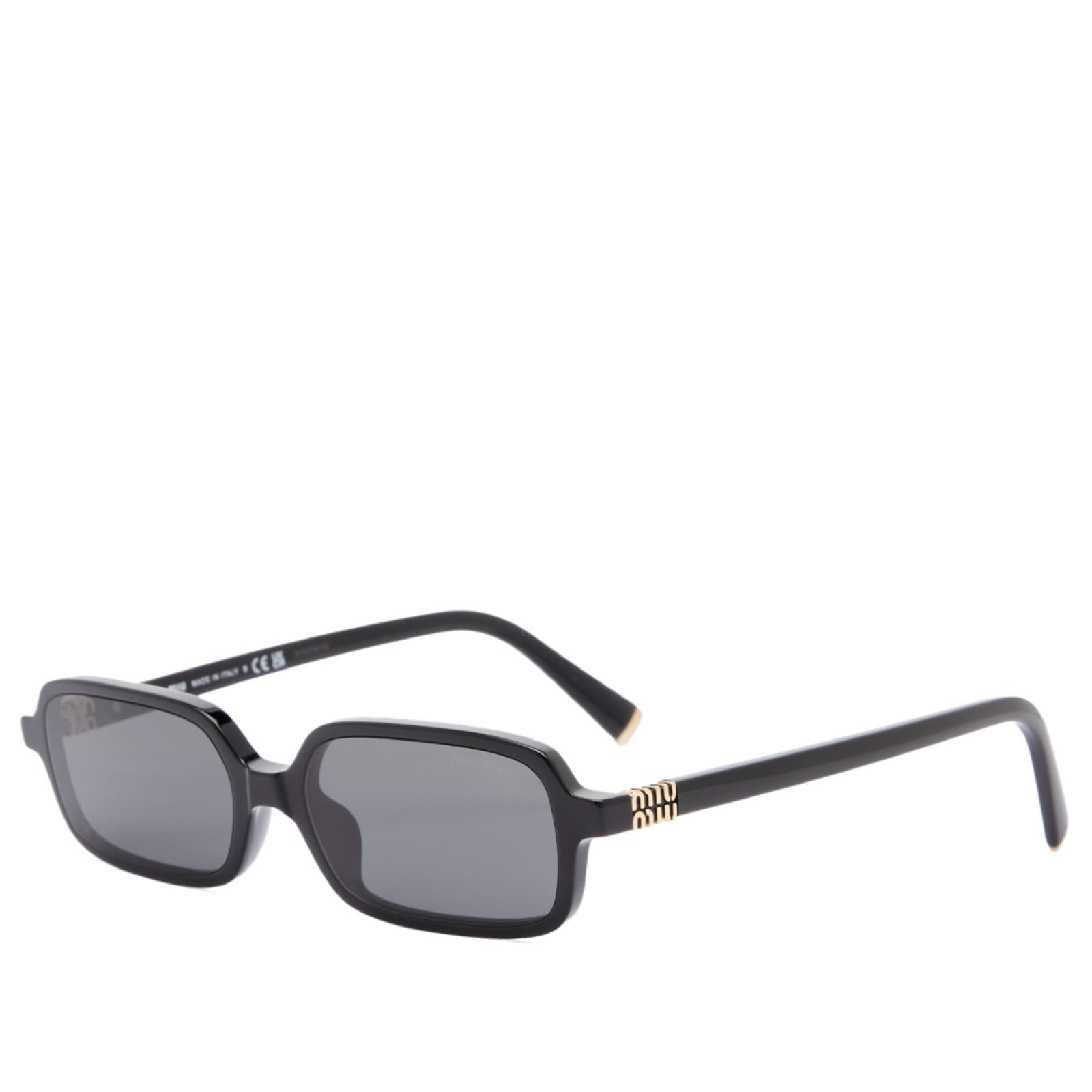 Miu Miu Eyewear 11zs Sunglasses Black And Dark Grey End Nz