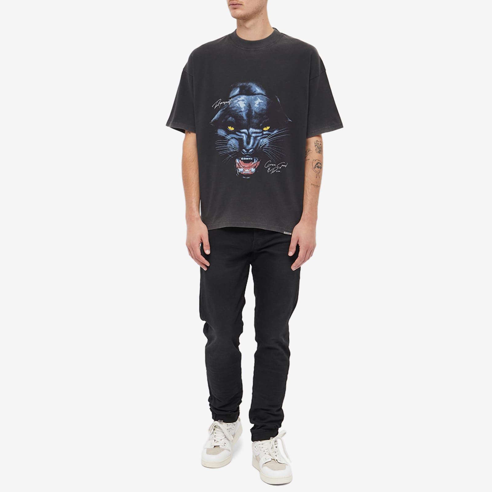 Represent Jaguar T-Shirt Vintage Black | END. (GB)