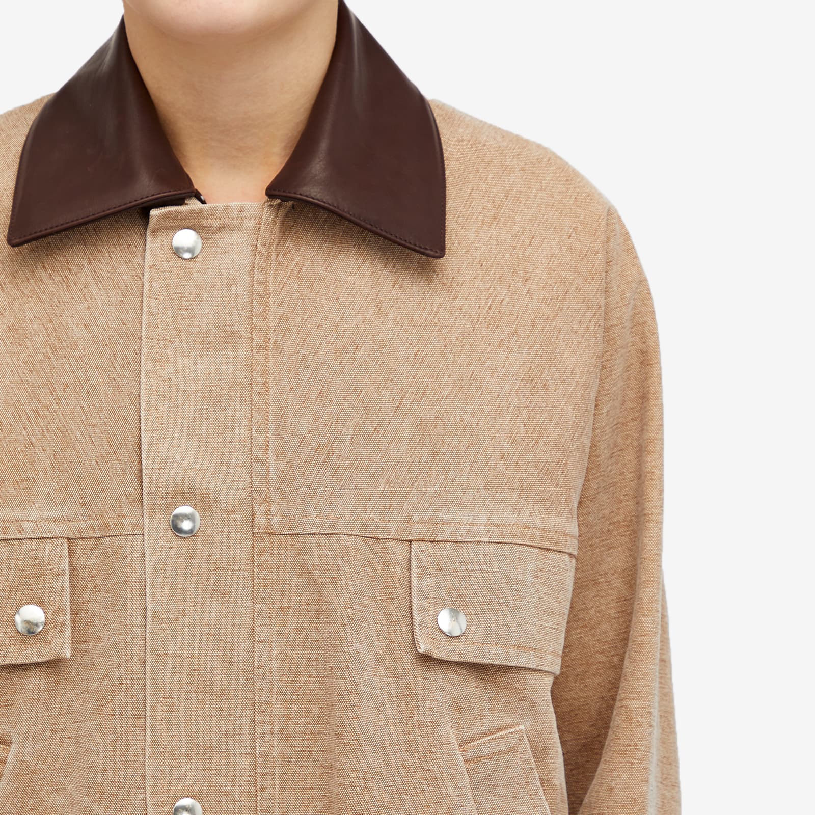 Auralee Washed Organic Canvas Rain Coat Light Brown | END. (KR)