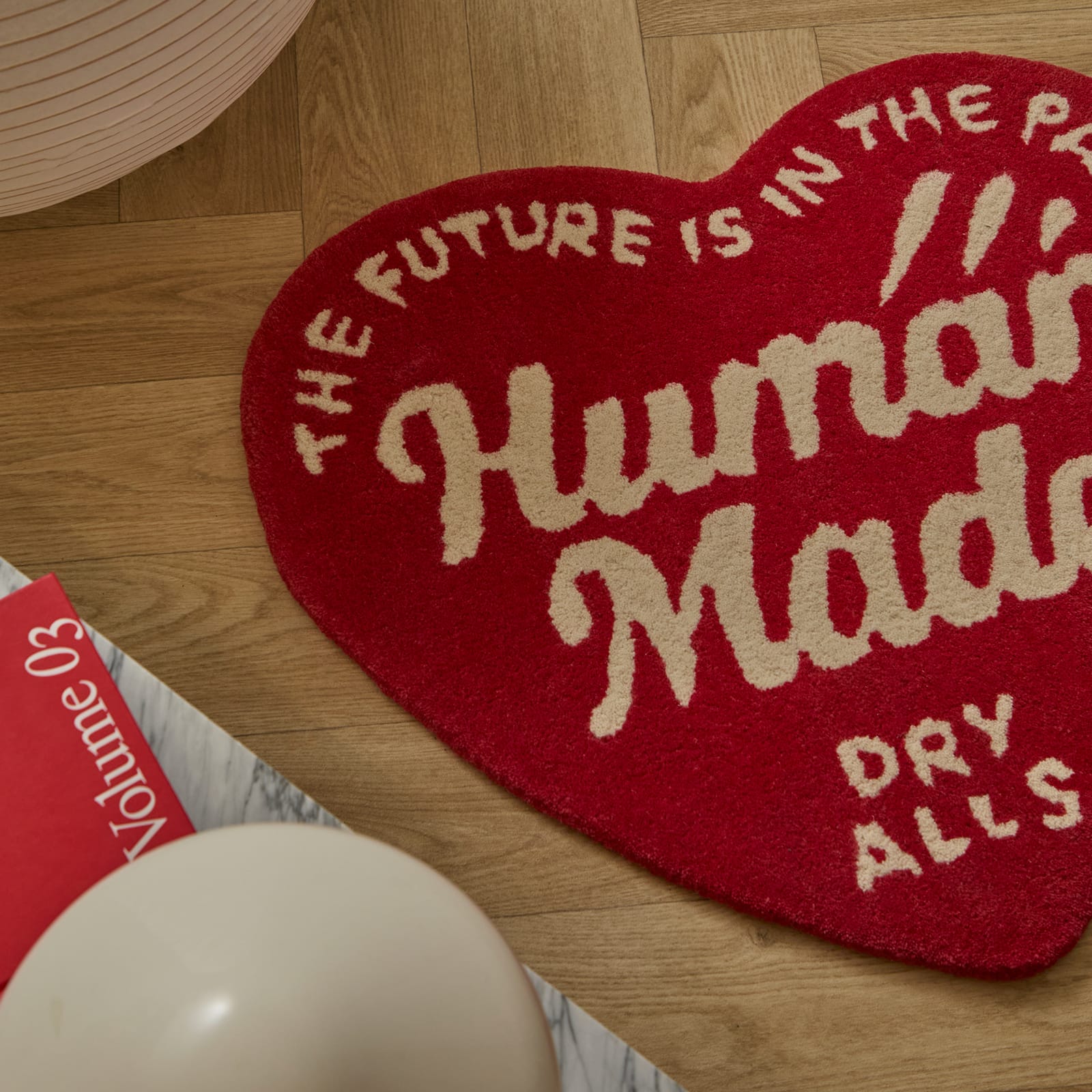 Human Made Heart Rug Medium Red | END. (US)