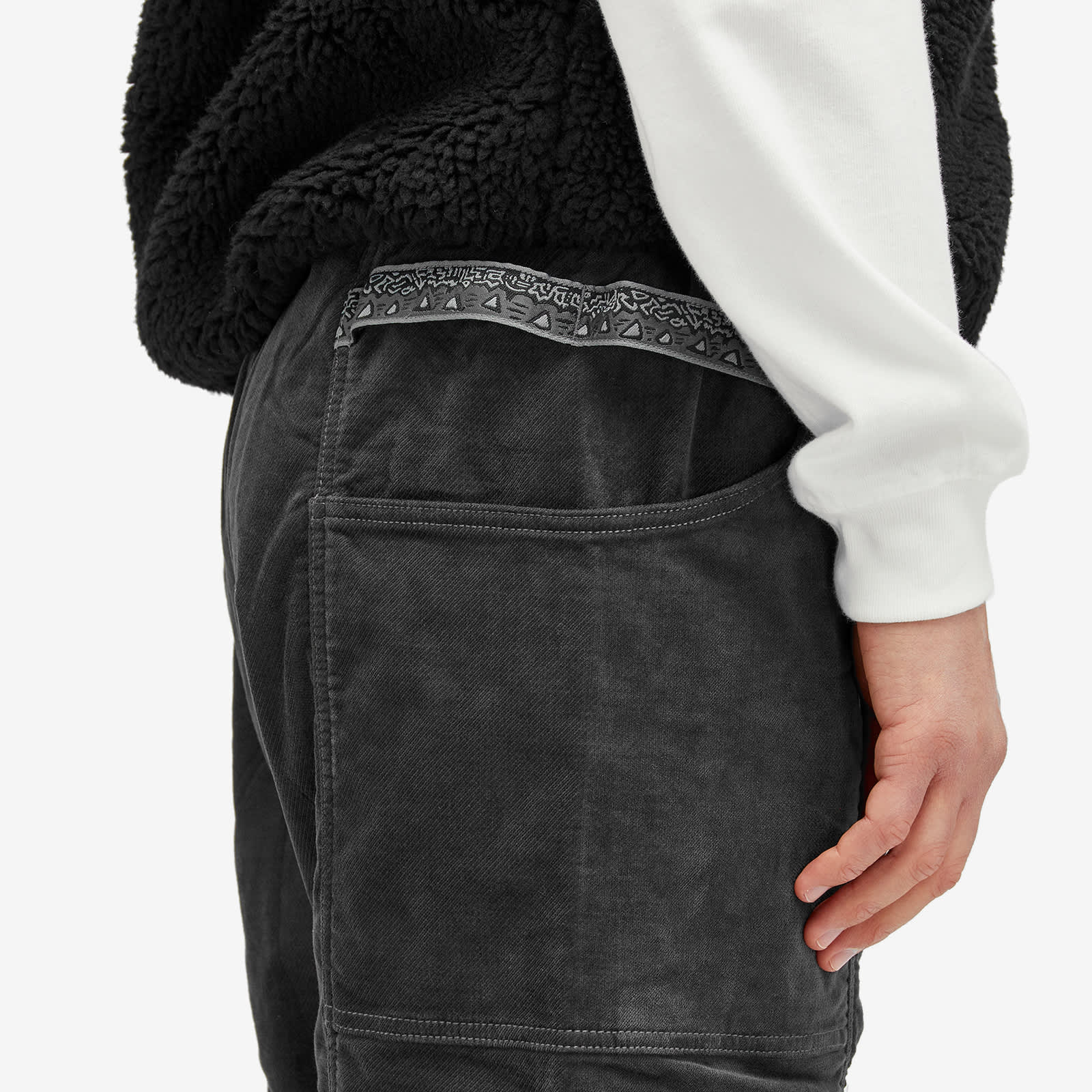 Gramicci x and wander Tape Corduroy Gadget Pants Charcoal | END. (US)