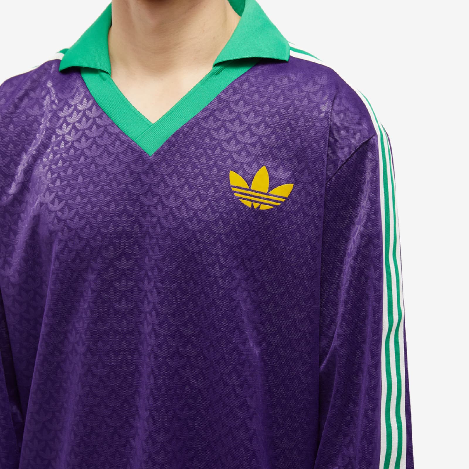 Adidas Long Sleeve Adicolor 70s Vintage T-Shirt Rich Purple | END. (US)