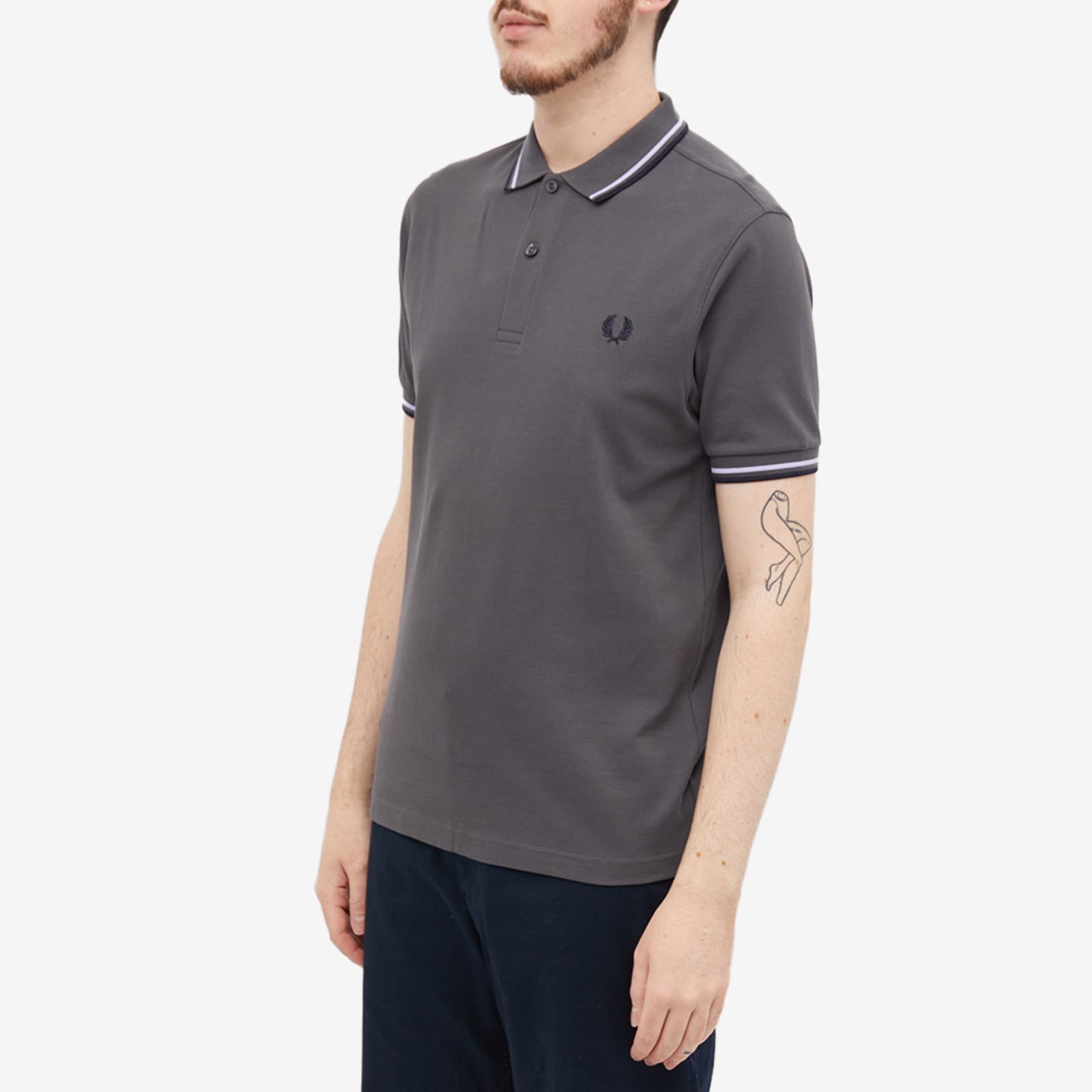 Fred Perry Slim Fit Twin Tipped Polo Multi End