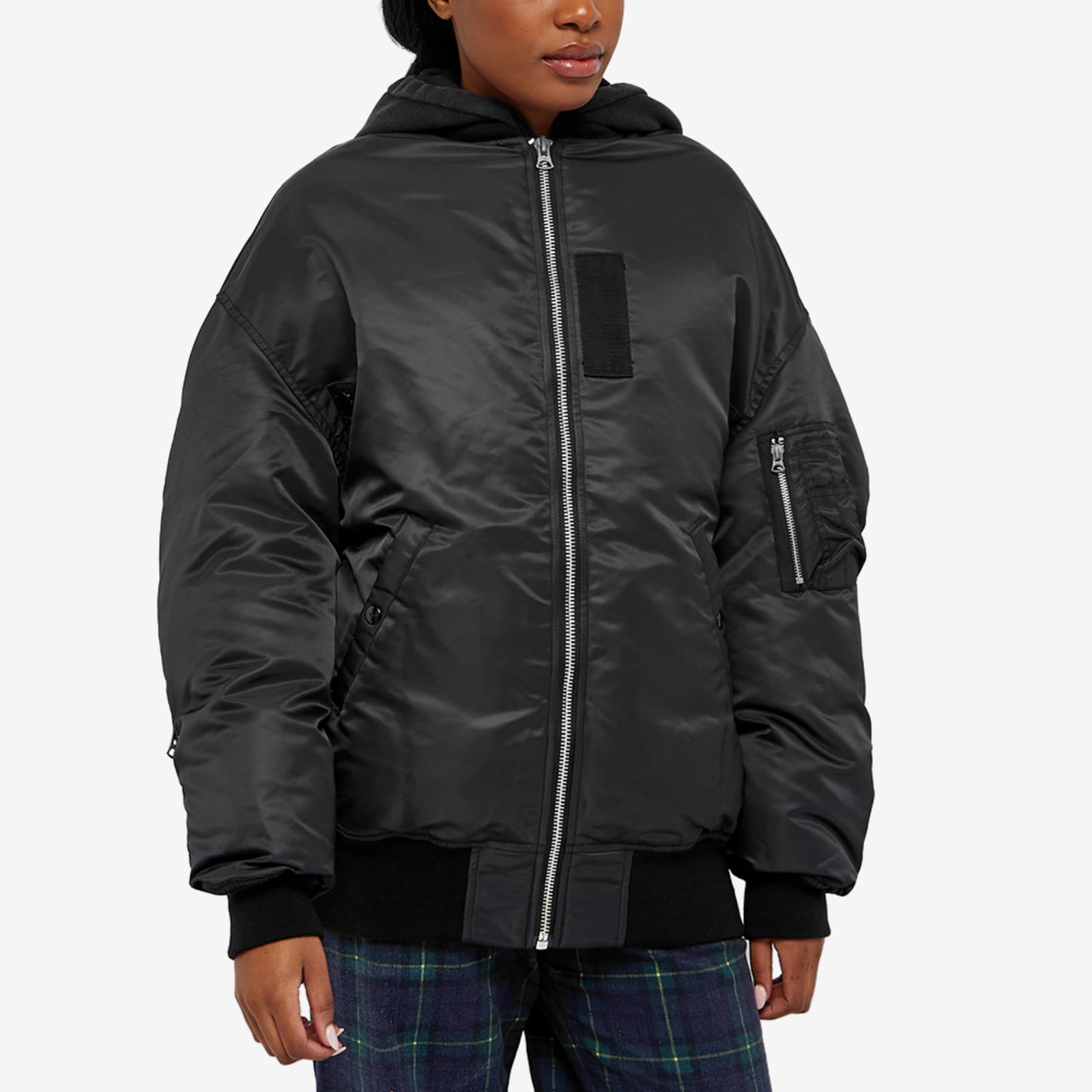 R13 Zip Out Down Bomber Jacket Black | END. (HK)