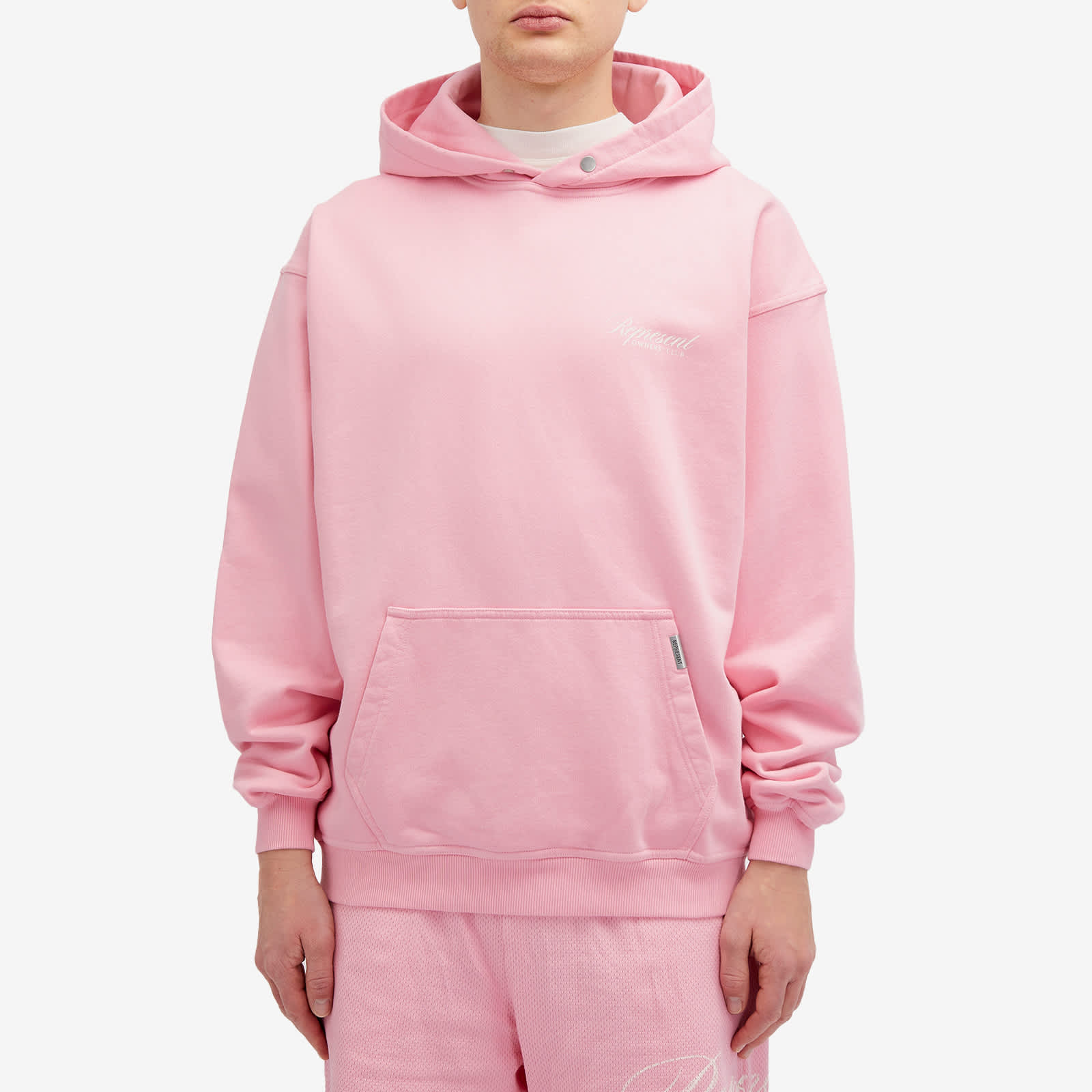 Represent Owners Club Script Hoodie Pink | END. (GB)