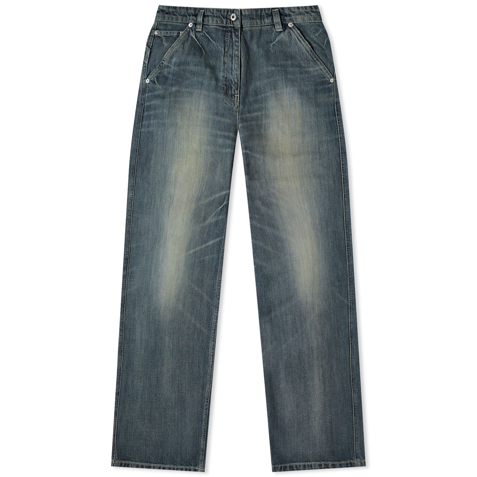 Kenzo New Fit Wide Leg Jeans Stone & Dirty Blue Denim | END. (GB)