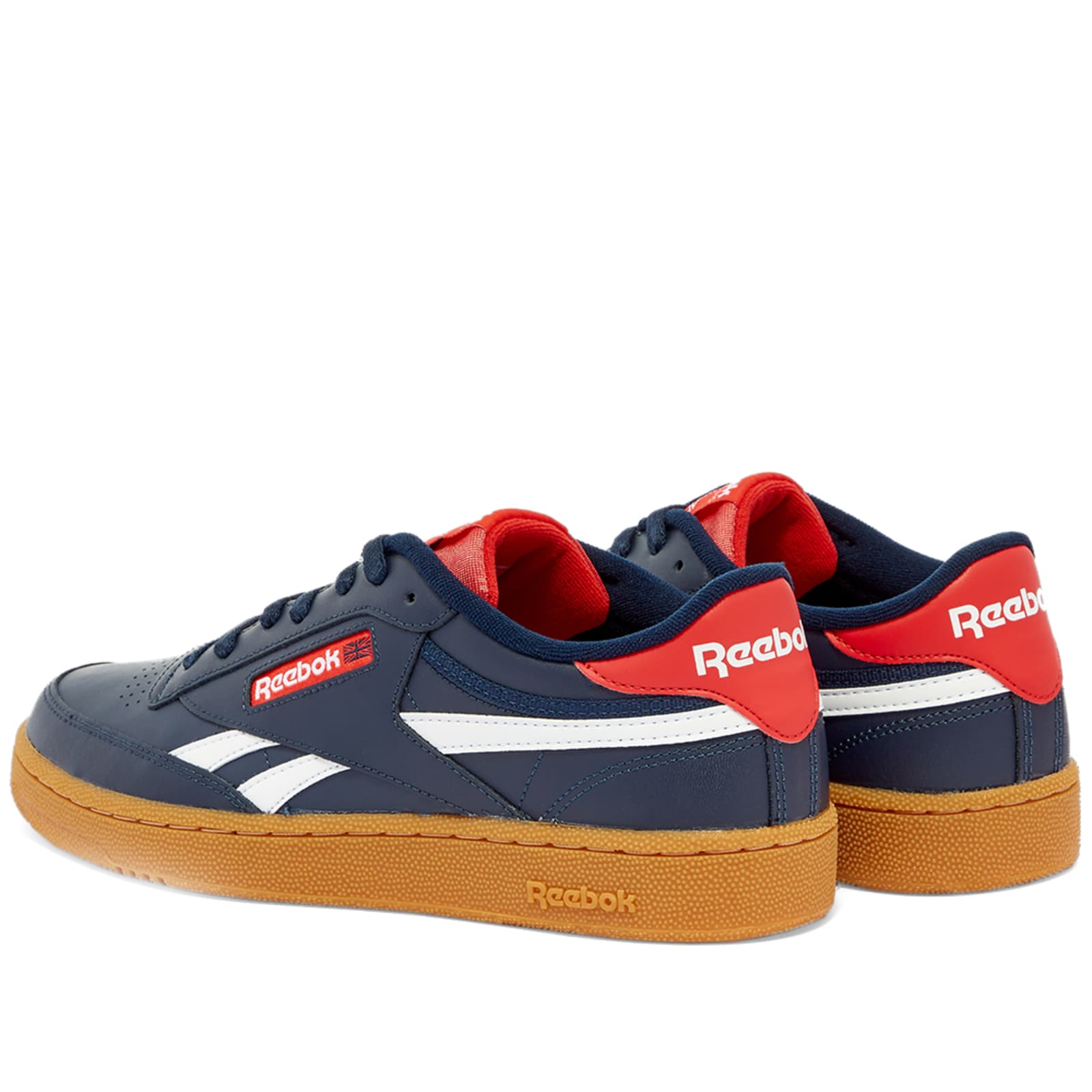 Reebok Classic Club C Revenge MU Collegiate Navy, White & Red | END.