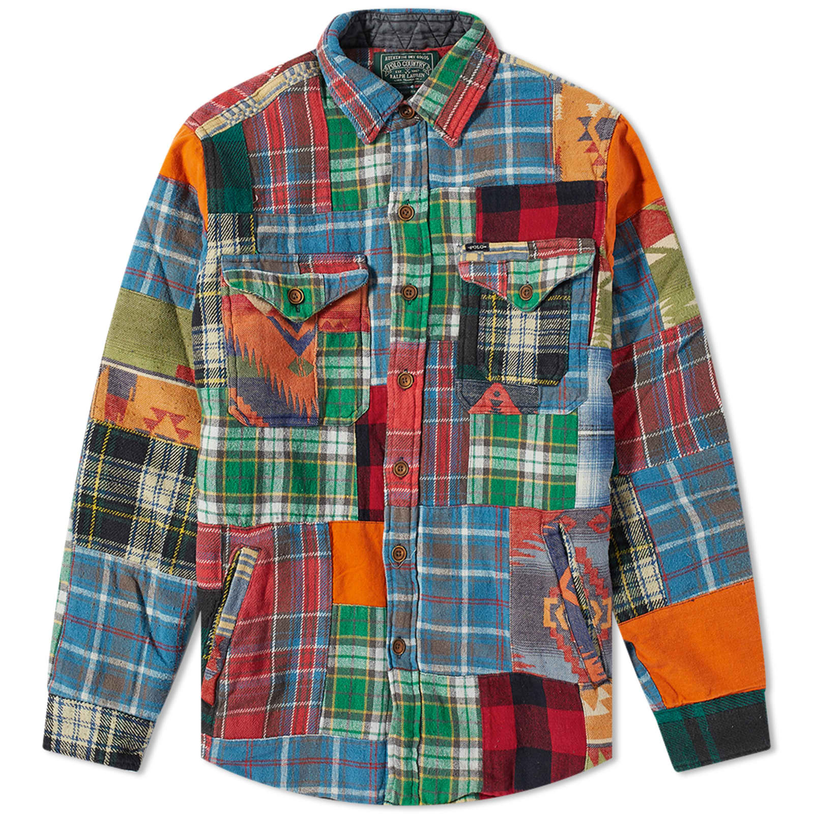 Polo Ralph Lauren Patchwork Overshirt Country Patchwork | END. (US)